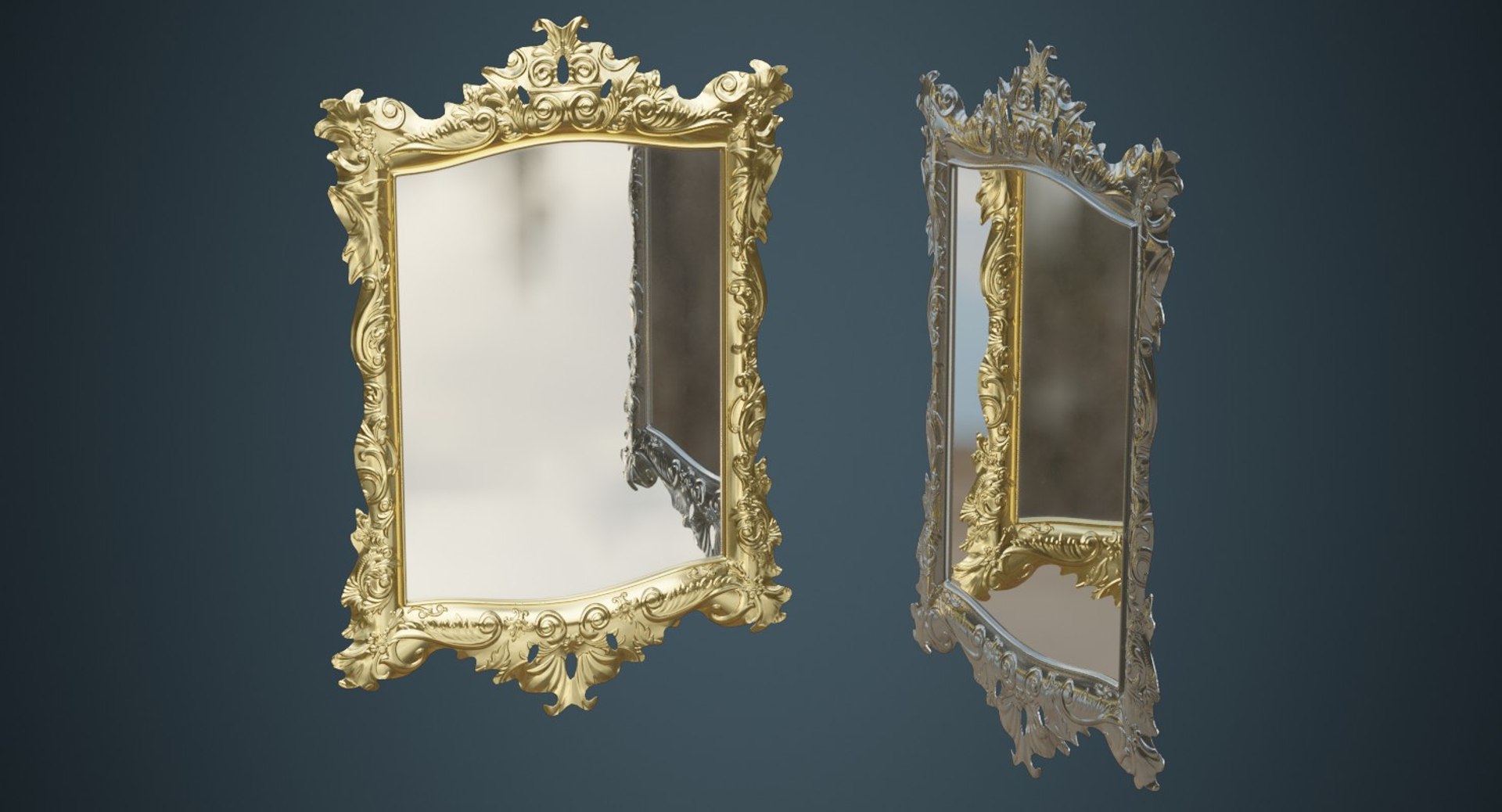 3D Mirror 1a - TurboSquid 1482640