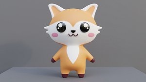 Cartoon Fox 3D Models for Download | TurboSquid