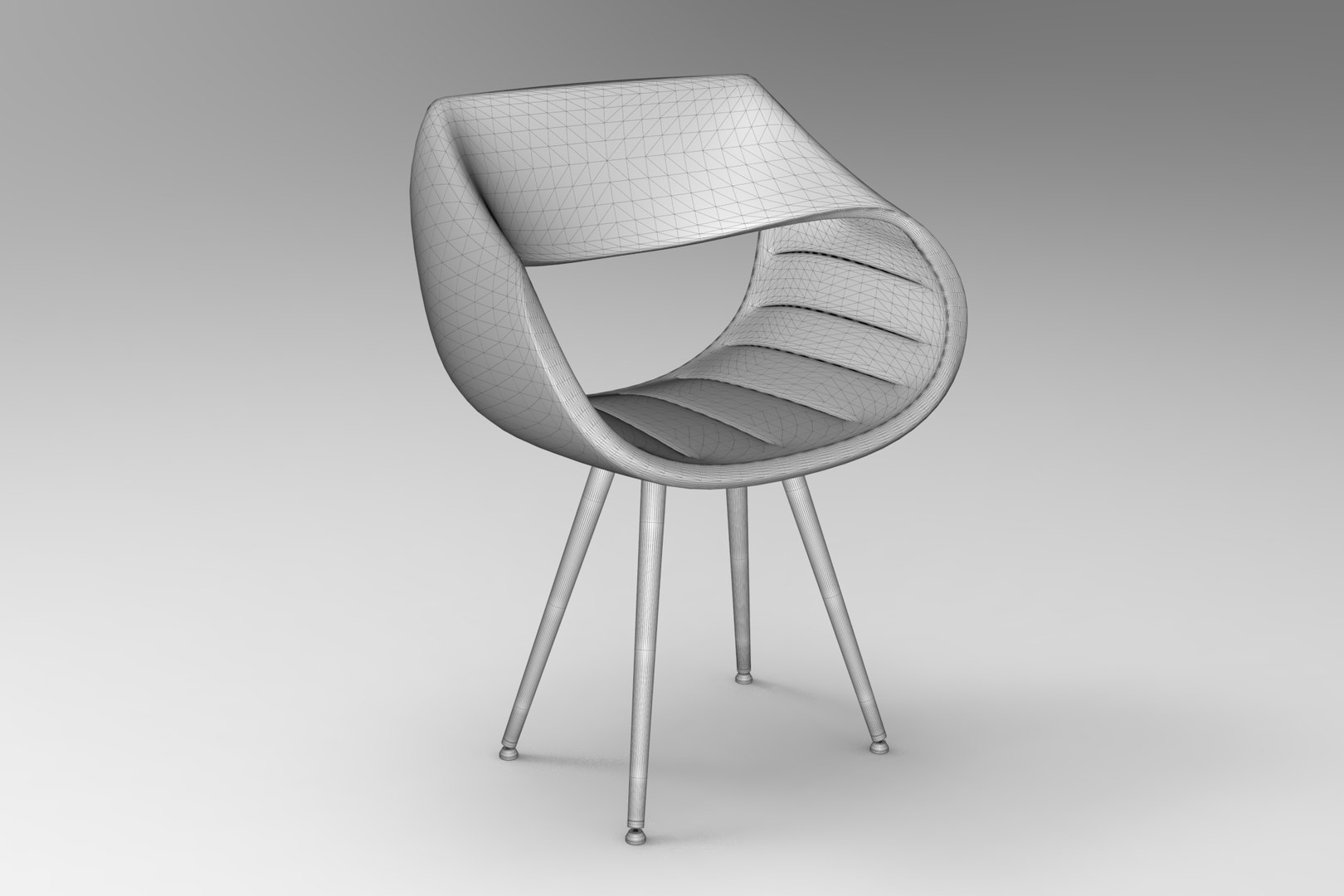 Perillo Armchair 3D Model - TurboSquid 1811839
