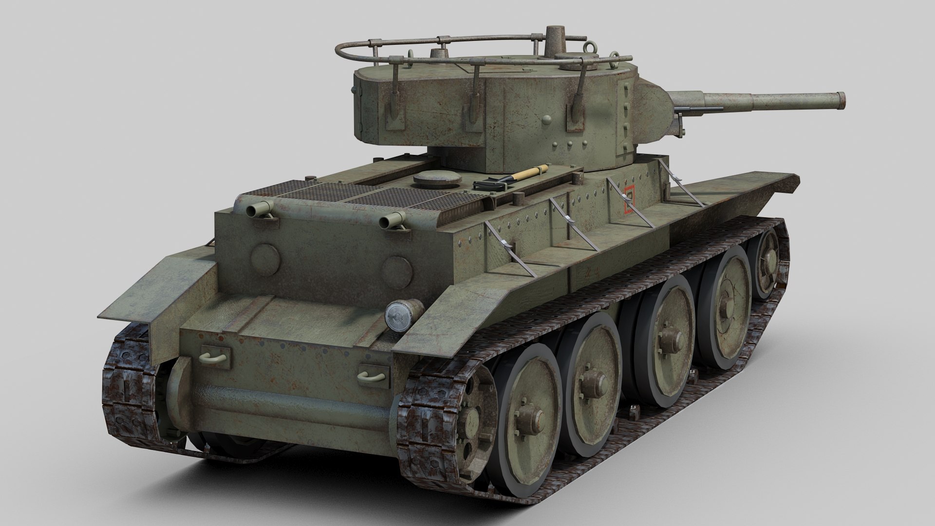3d Ww2 Soviet Tank Bt Model
