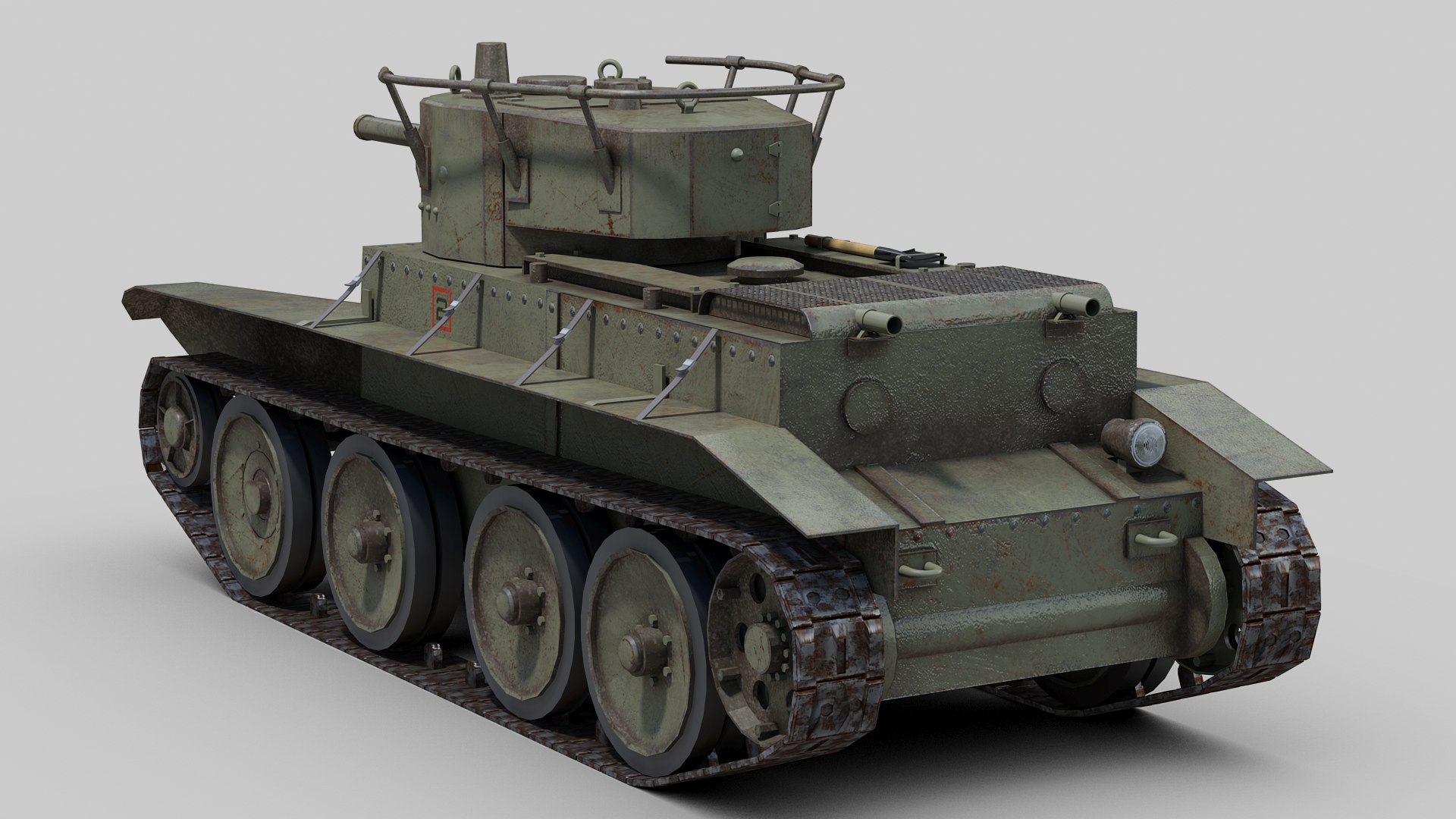 3d Ww2 Soviet Tank Bt Model