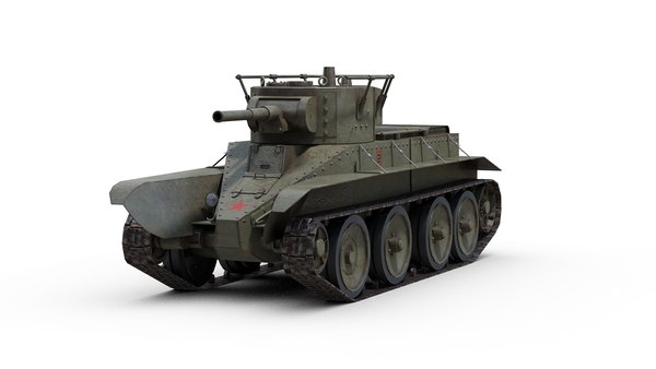 3d ww2 soviet tank bt model