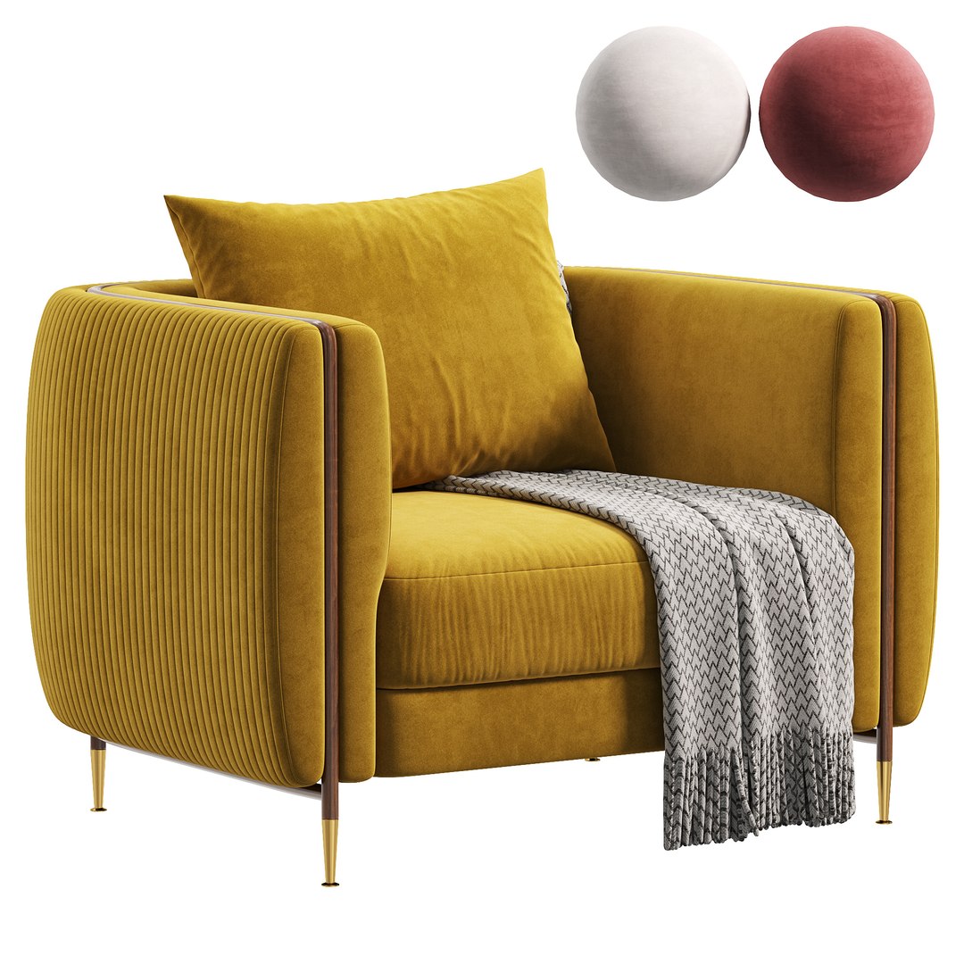 BARLOW Armchair By Mezzocollection 3D - TurboSquid 2272924