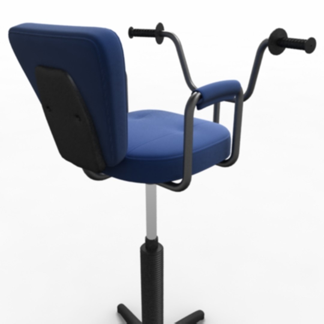 Salon Kids Chair Hair 3d Model