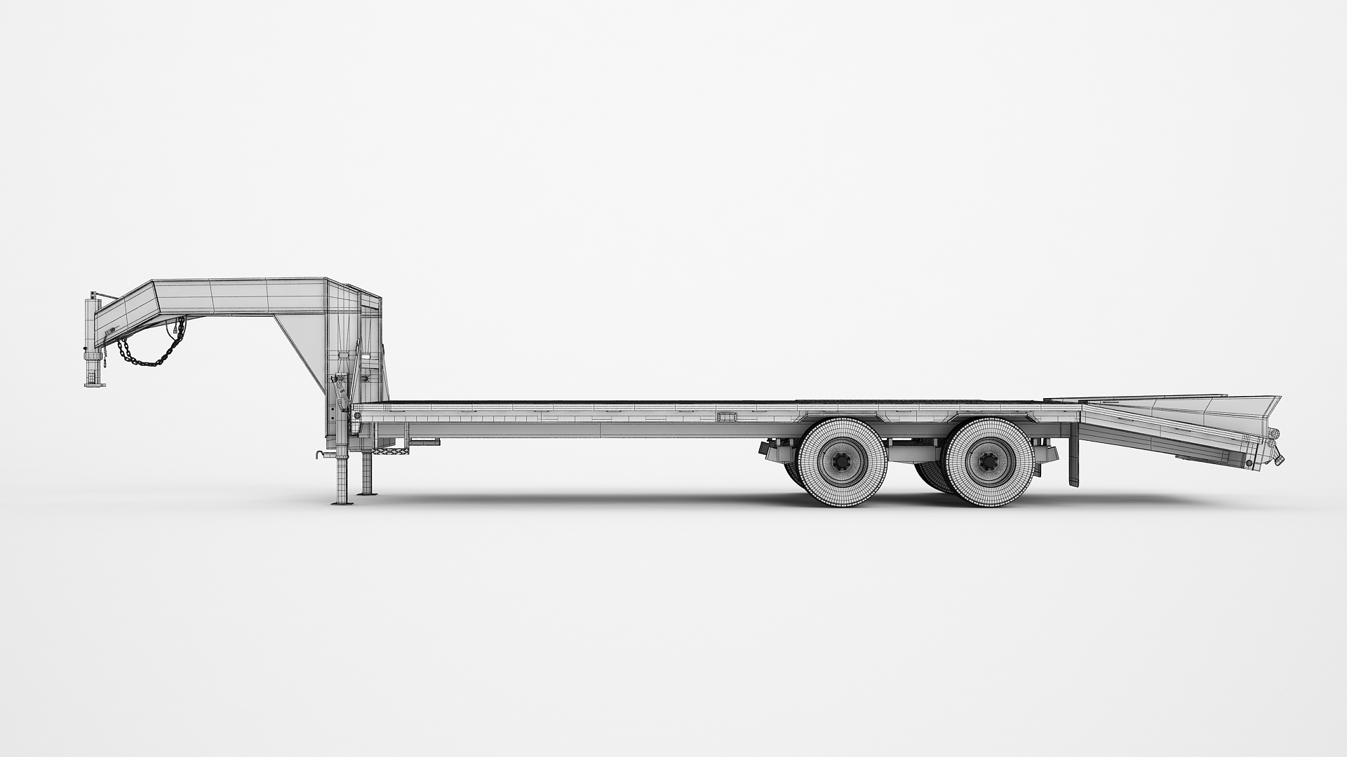 Gooseneck Trailer 3D Model - TurboSquid 1583401