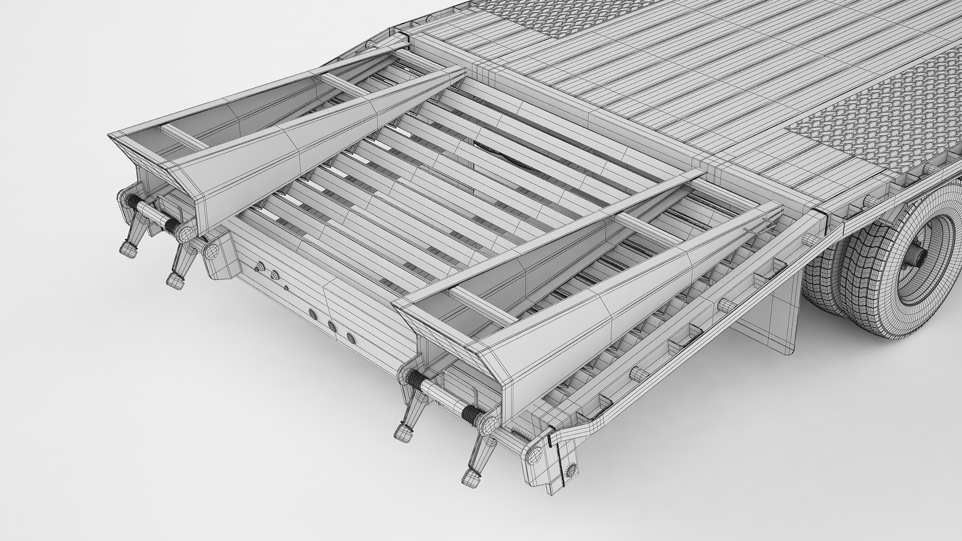 Gooseneck Trailer 3D Model - TurboSquid 1583401