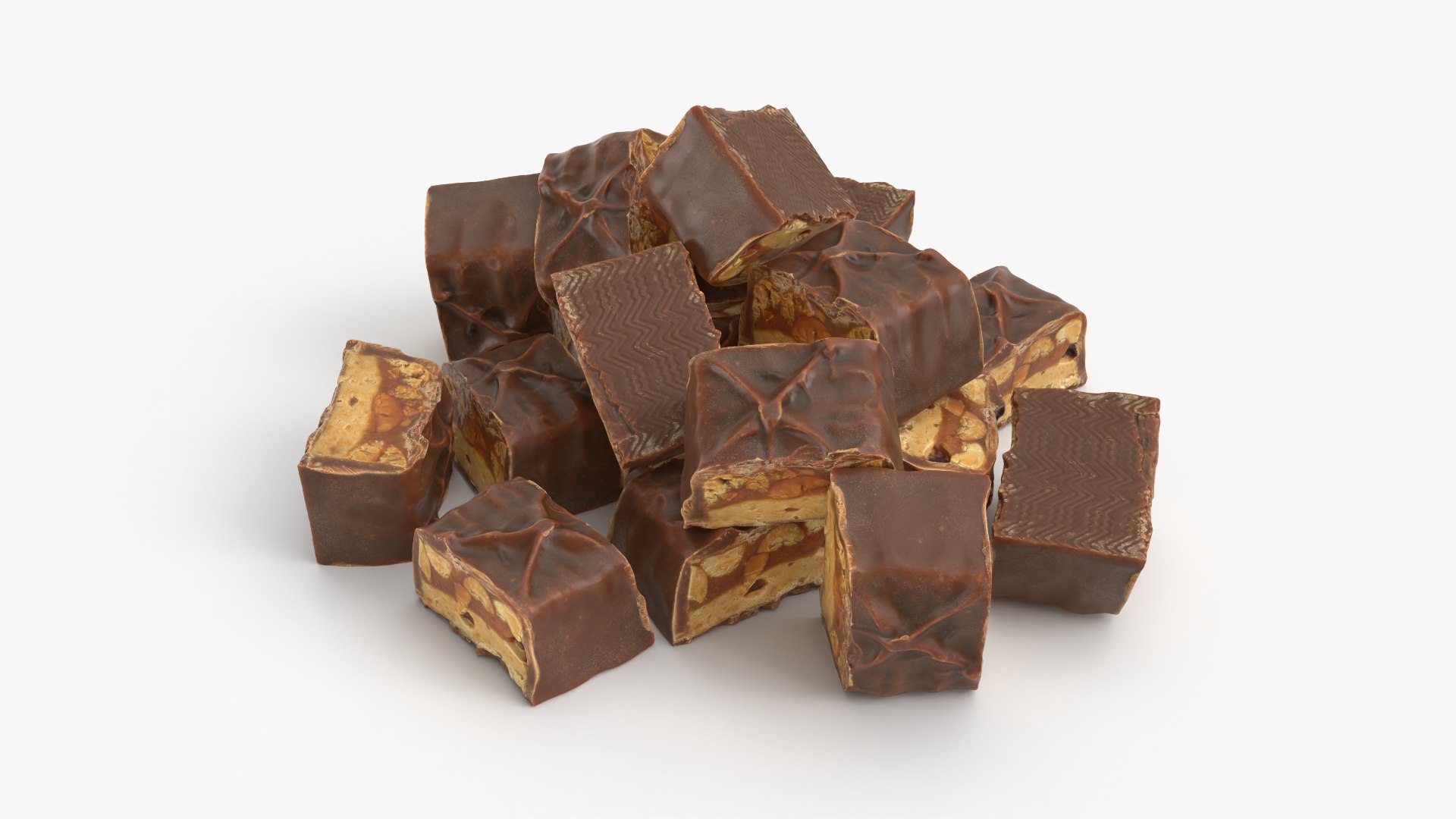 Snickers Bites Candy 3D Model - TurboSquid 2534949