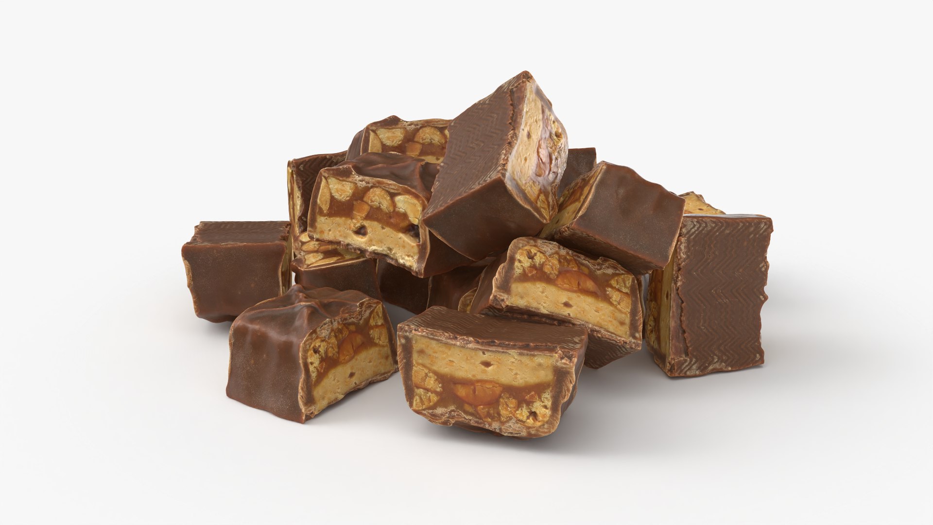 Snickers Bites Candy 3D Model - TurboSquid 2534949