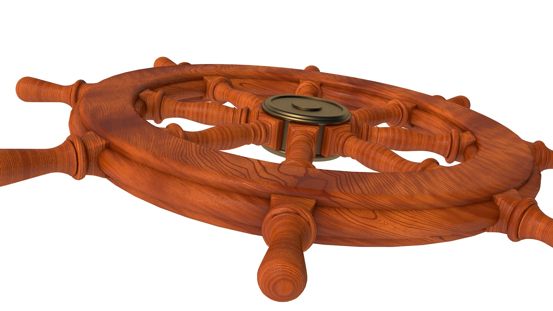 3D Wooden Helm Wheel - TurboSquid 1832344