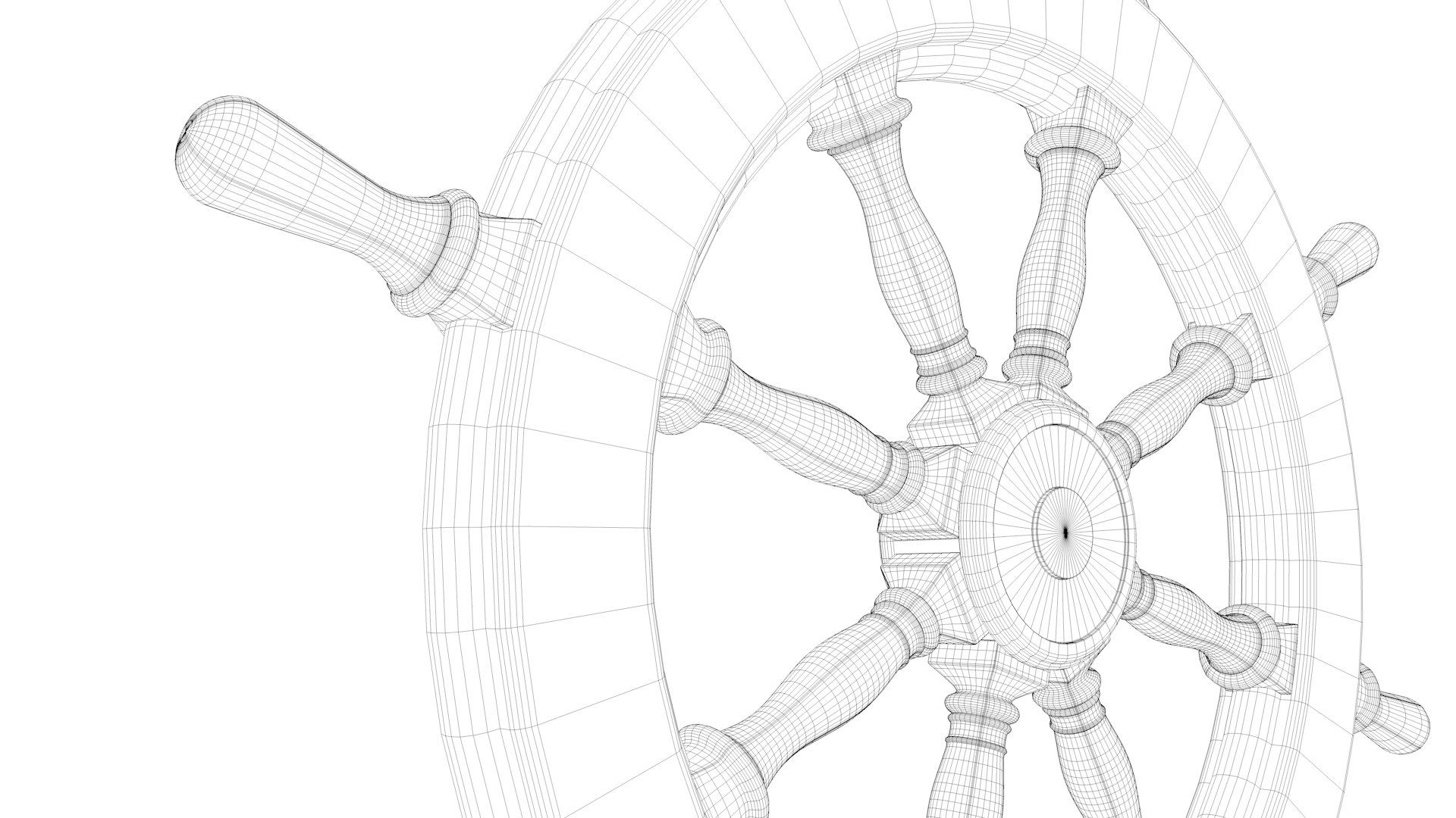 3D Wooden Helm Wheel - TurboSquid 1832344