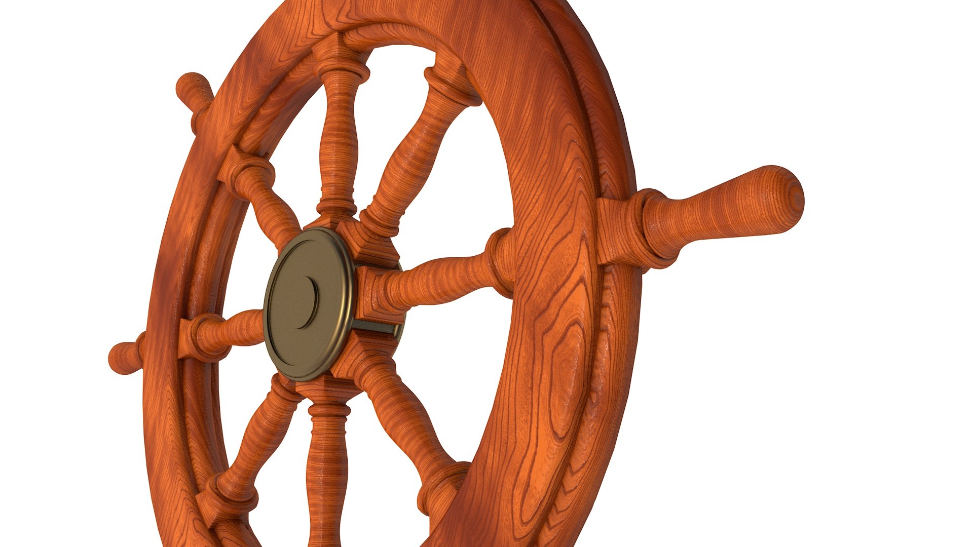 3D Wooden Helm Wheel - TurboSquid 1832344