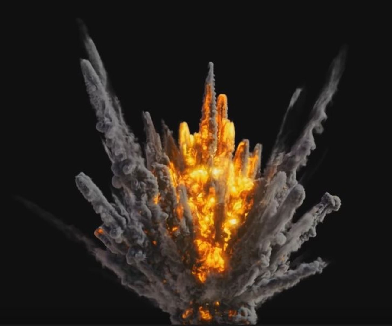 3D Houdini Explosion Megapack Model - TurboSquid 1183884
