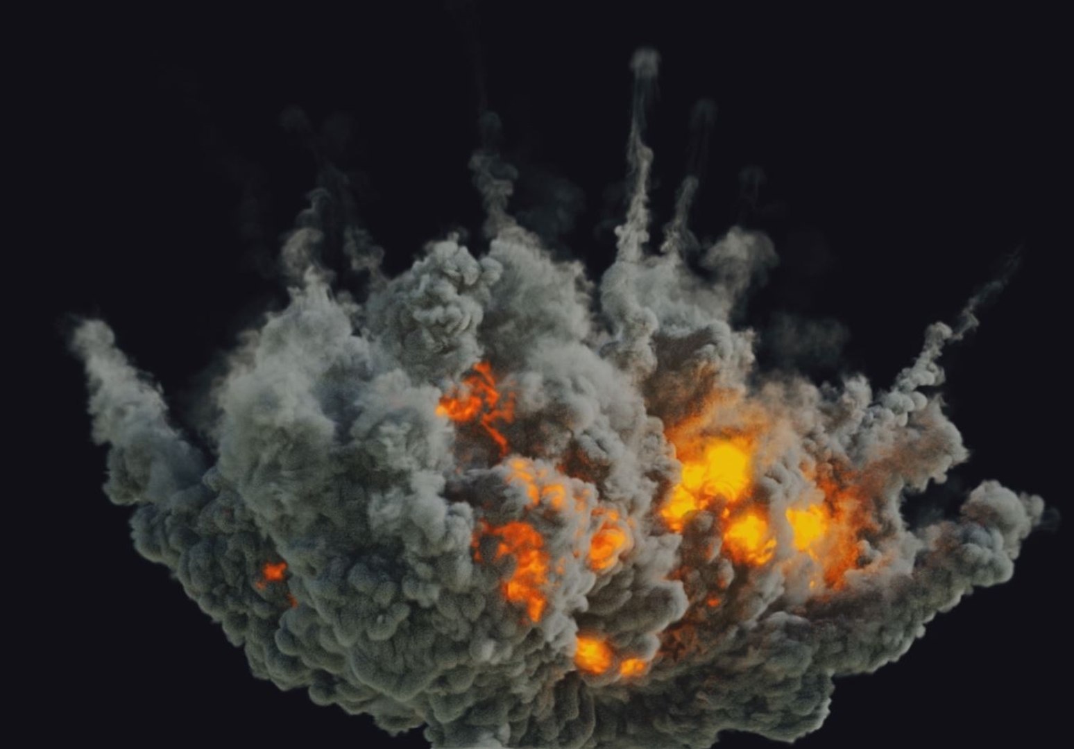 3D Houdini Explosion Megapack Model - TurboSquid 1183884