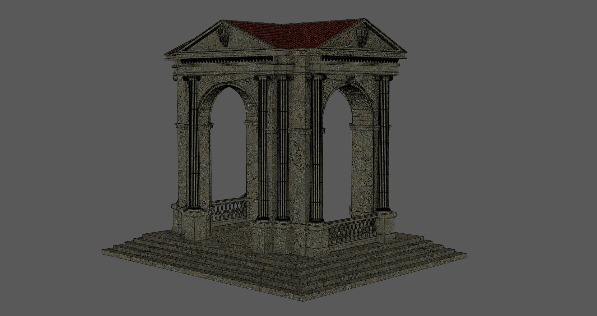 Greek Structure V6 3D Model - TurboSquid 1873966