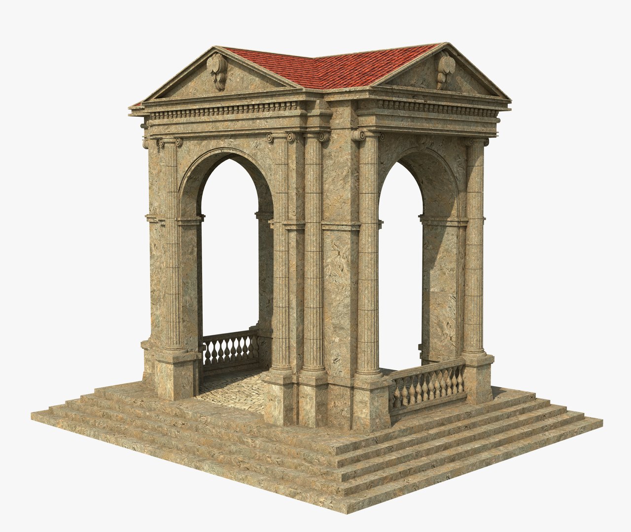 Greek Structure V6 3D Model - TurboSquid 1873966
