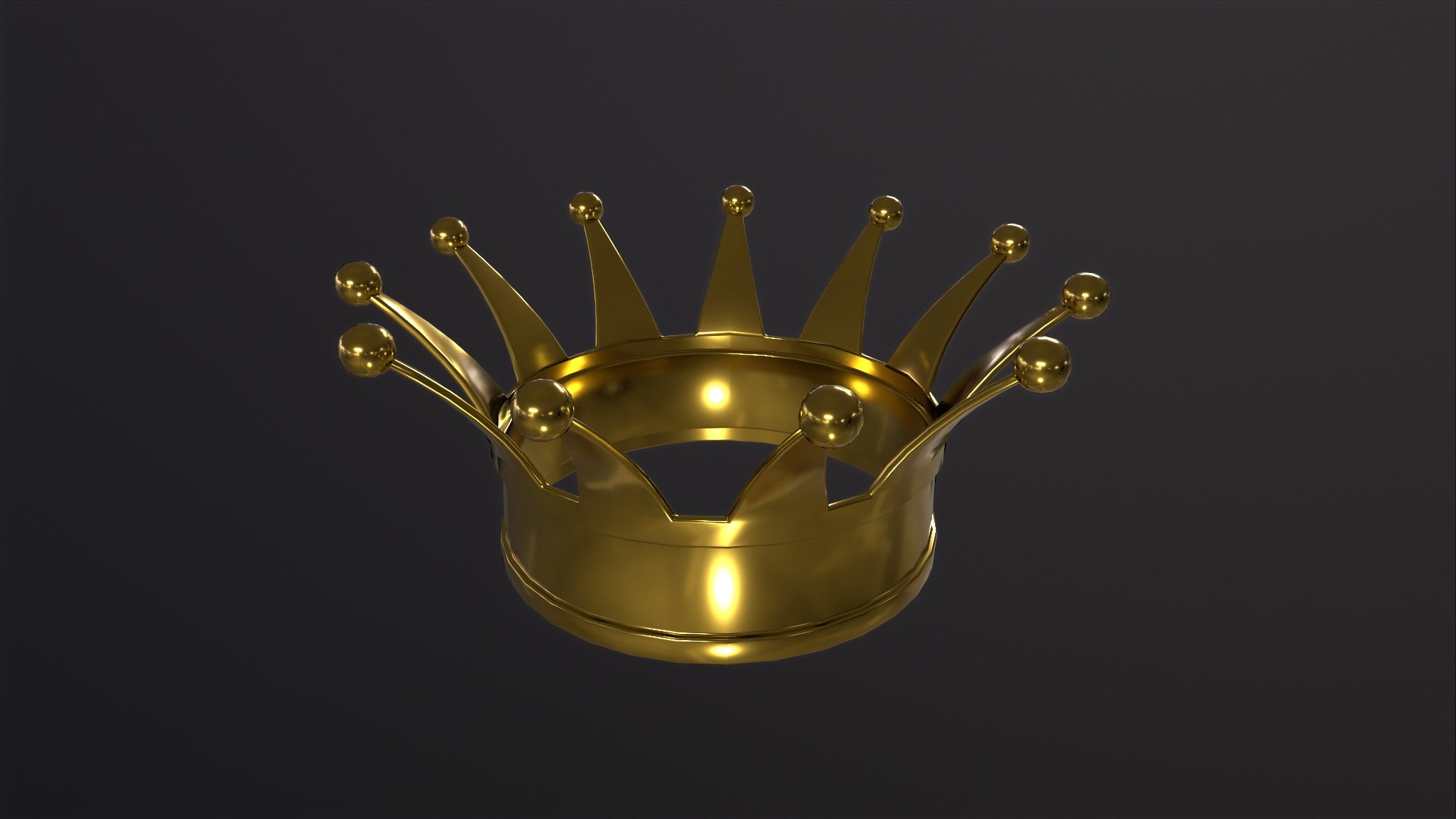Gold Crown 3D Model - TurboSquid 2096239