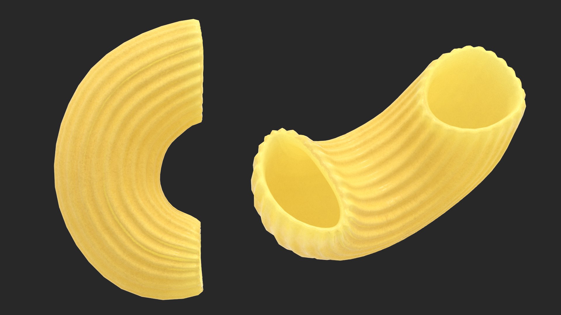 3D dry uncooked pasta set - TurboSquid 1509506