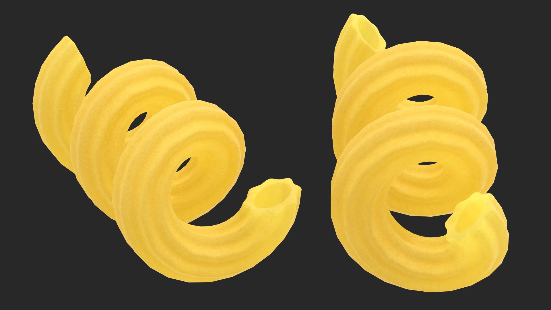 3D dry uncooked pasta set - TurboSquid 1509506