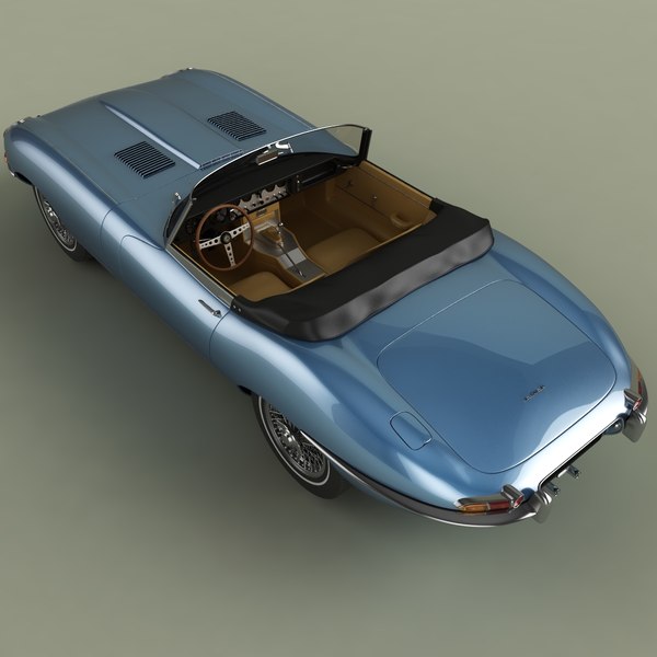 1962 e-type convertible mk1 3d 3ds