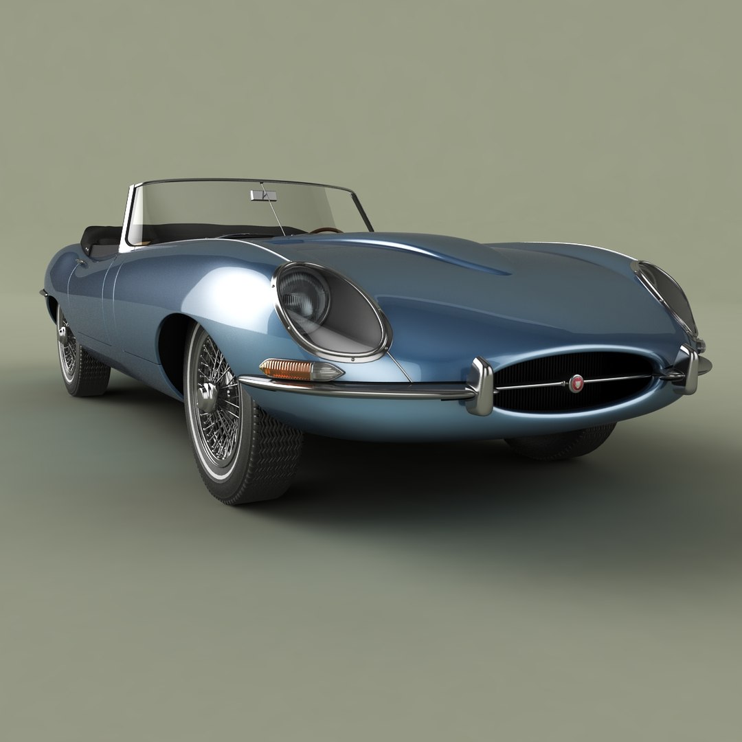 1962 E-type Convertible Mk1 3d 3ds