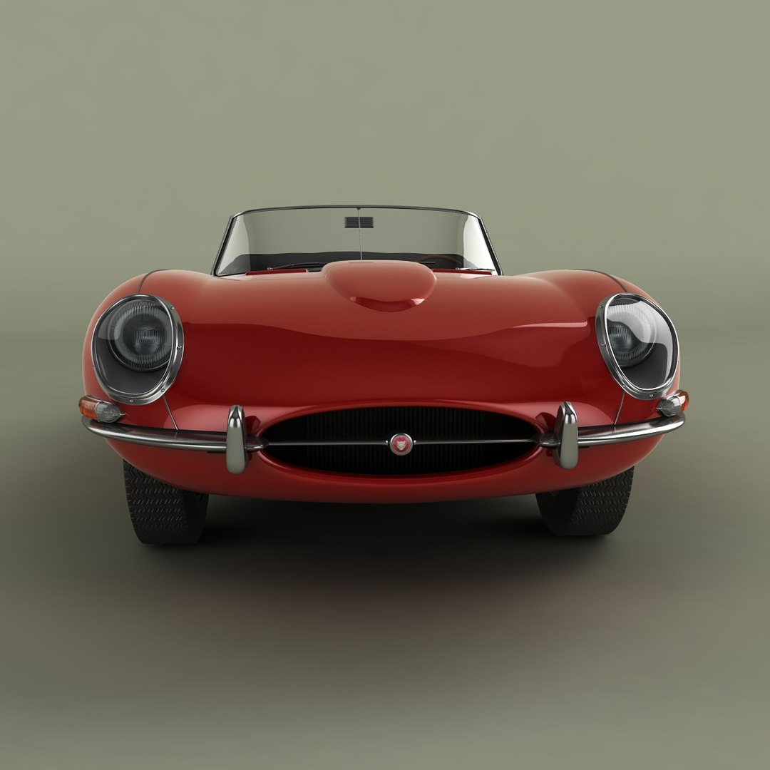 1962 E-type Convertible Mk1 3d 3ds