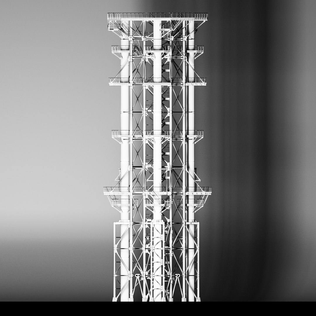 Torch Rack Industrial Tower 3D Model - TurboSquid 1952238
