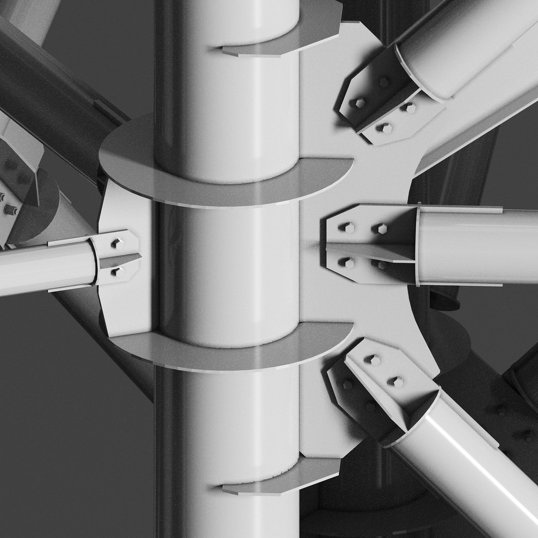 Torch Rack Industrial Tower 3D Model - TurboSquid 1952238