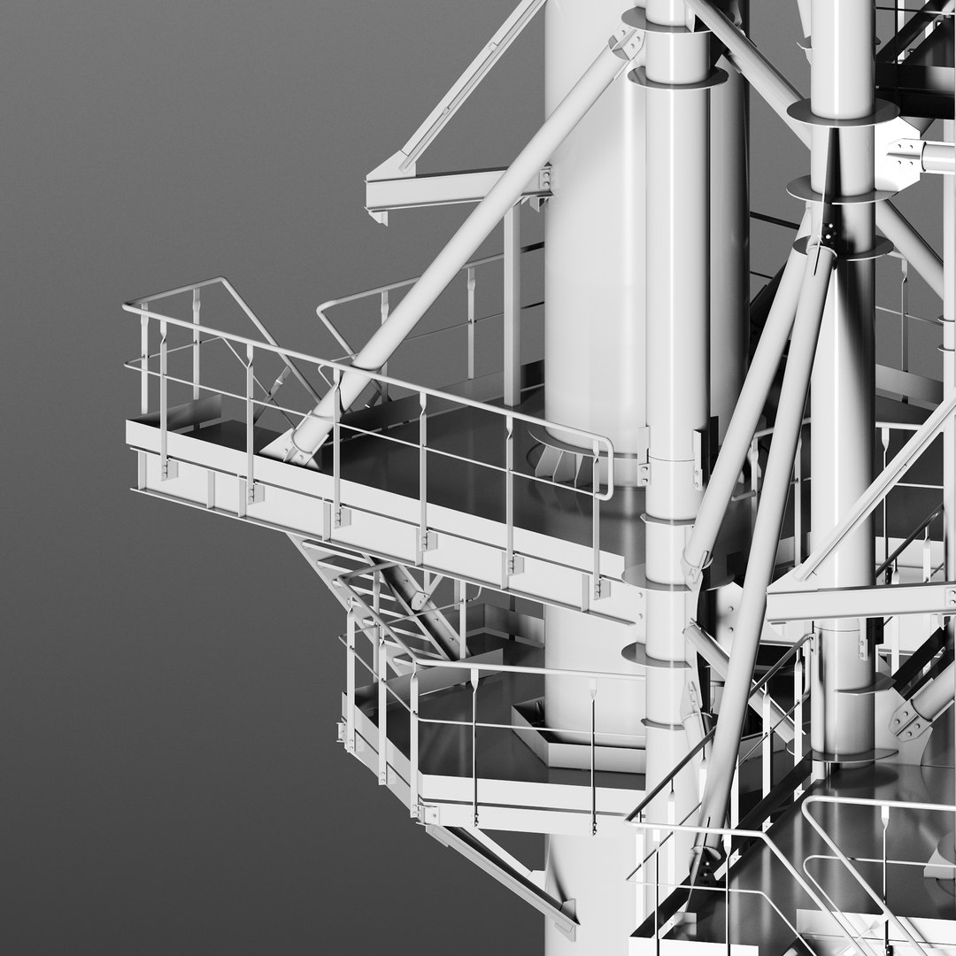 Torch Rack Industrial Tower 3D Model - TurboSquid 1952238