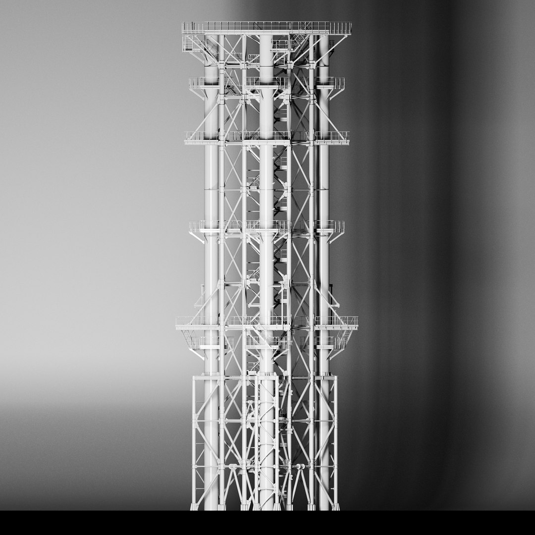Torch Rack Industrial Tower 3D Model - TurboSquid 1952238