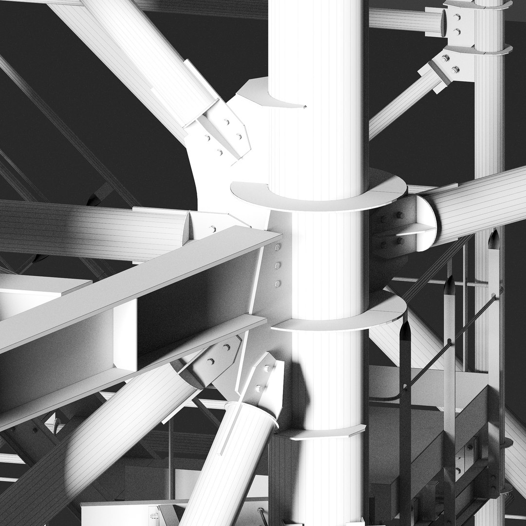 Torch Rack Industrial Tower 3D Model - TurboSquid 1952238