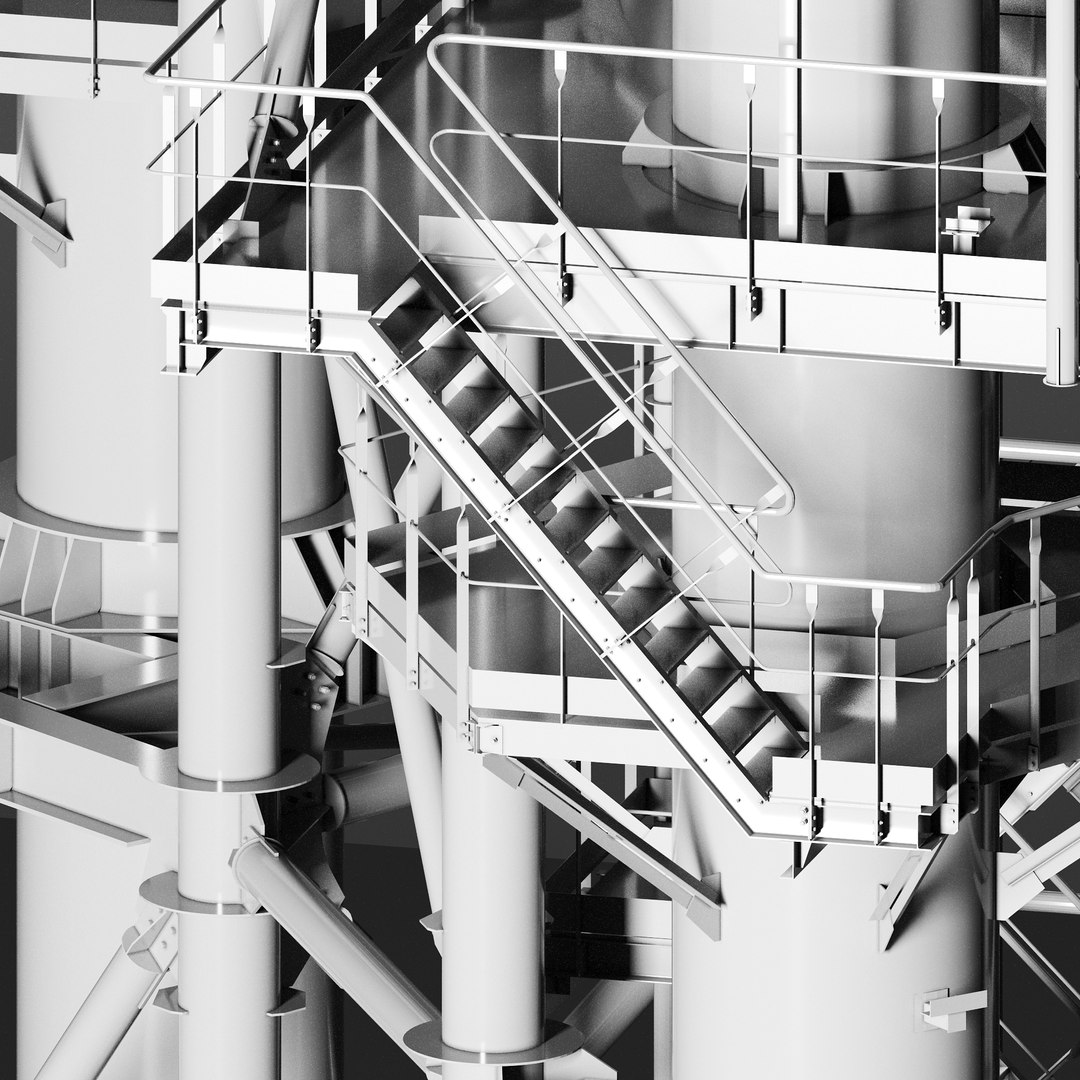 Torch Rack Industrial Tower 3D Model - TurboSquid 1952238