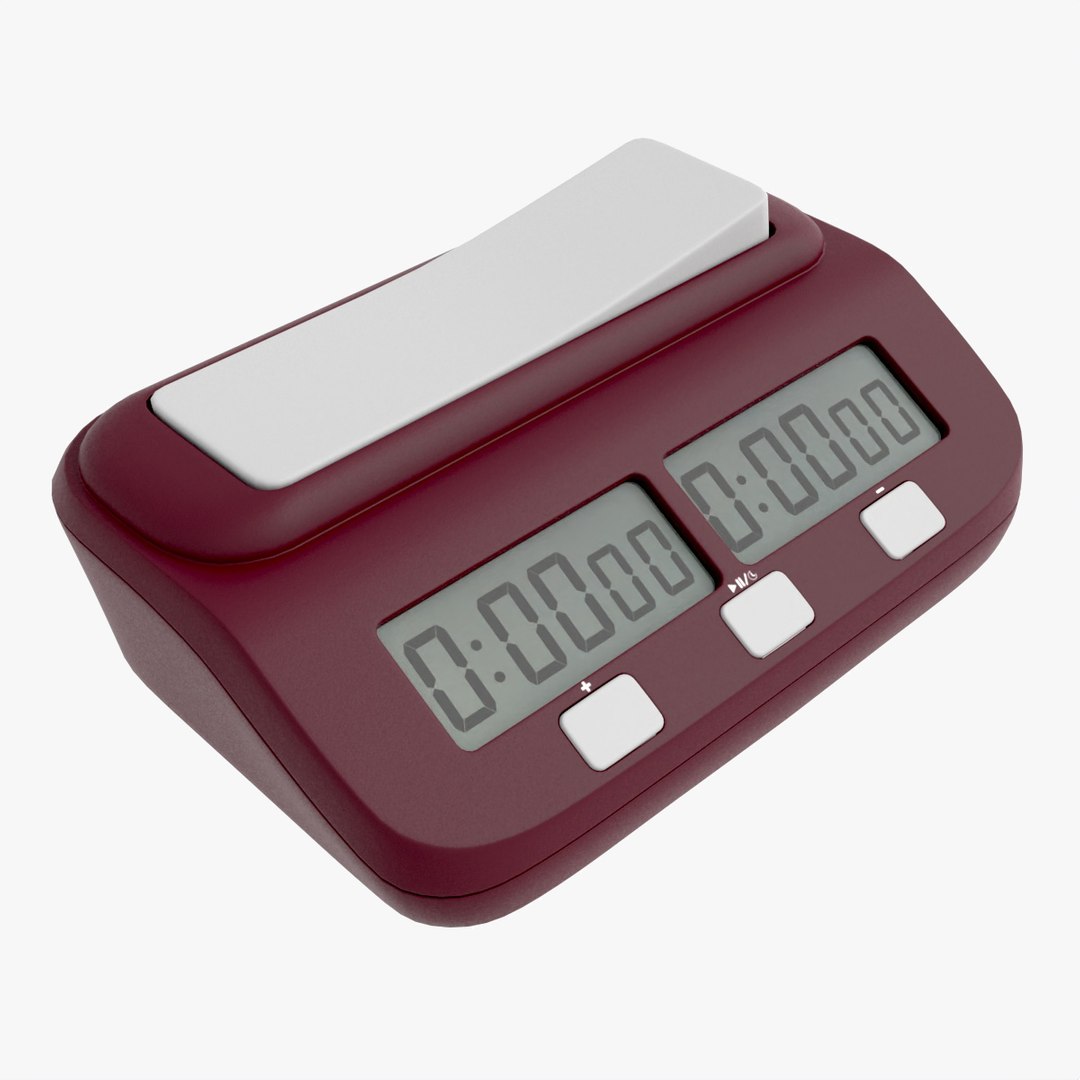Chess Digital Game Clock Timer 3d Turbosquid 2154142