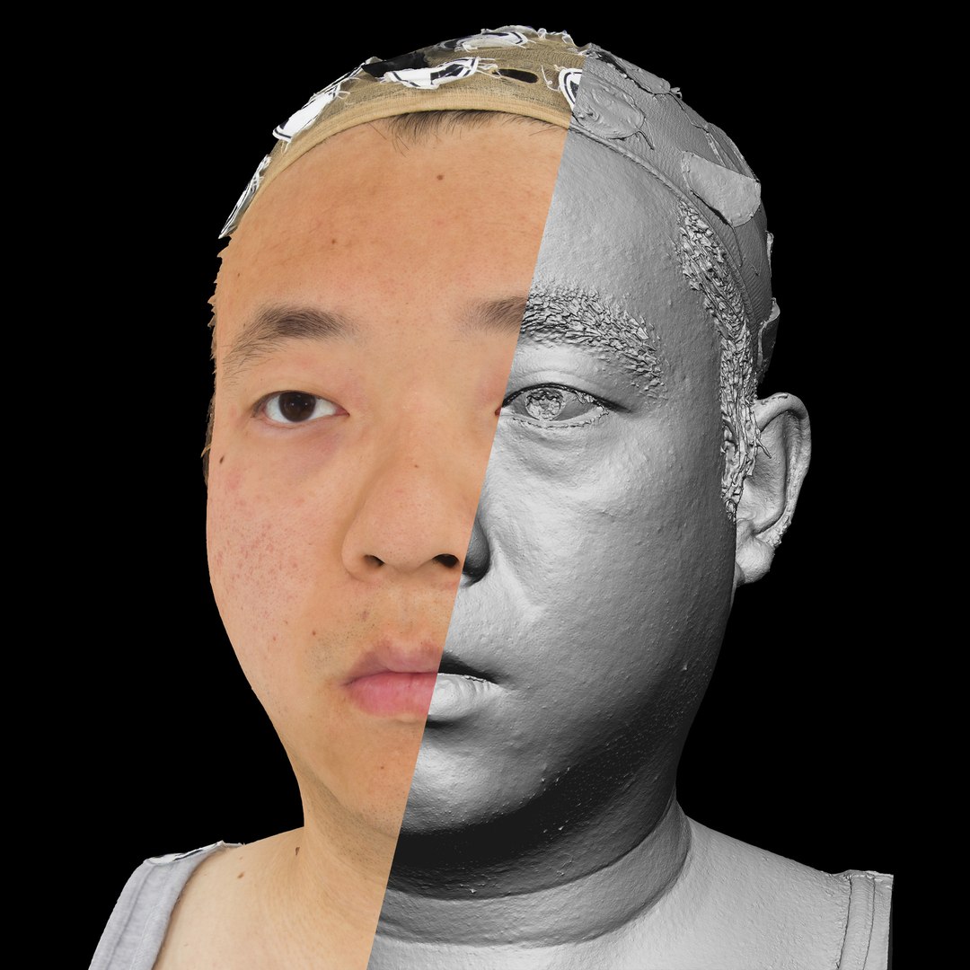 Asian Male 30s Head Scan 041 3D Model - TurboSquid 2117490