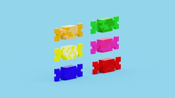 3D Candy Voxel - TurboSquid 1971732