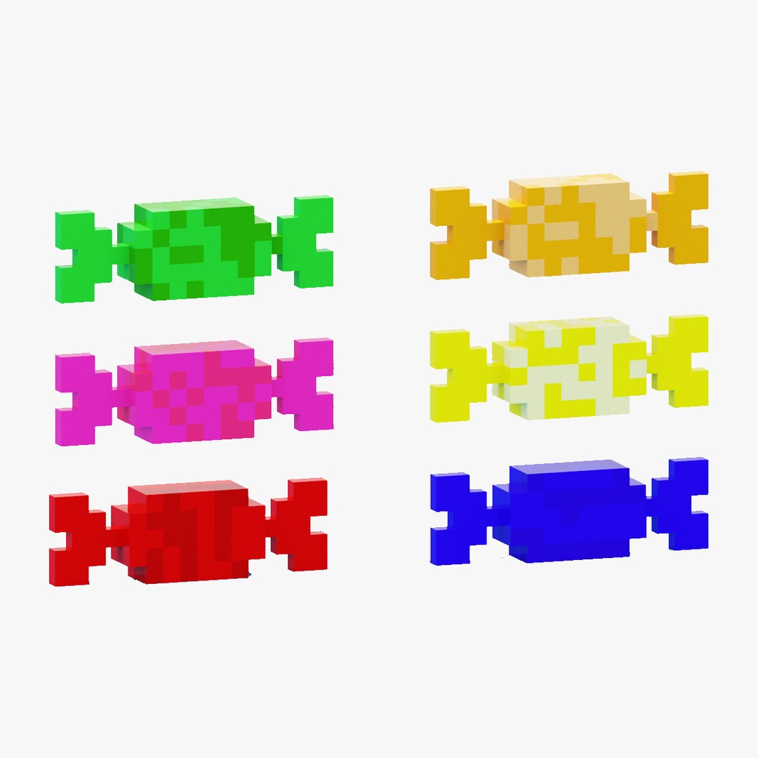 3D Candy Voxel - TurboSquid 1971732