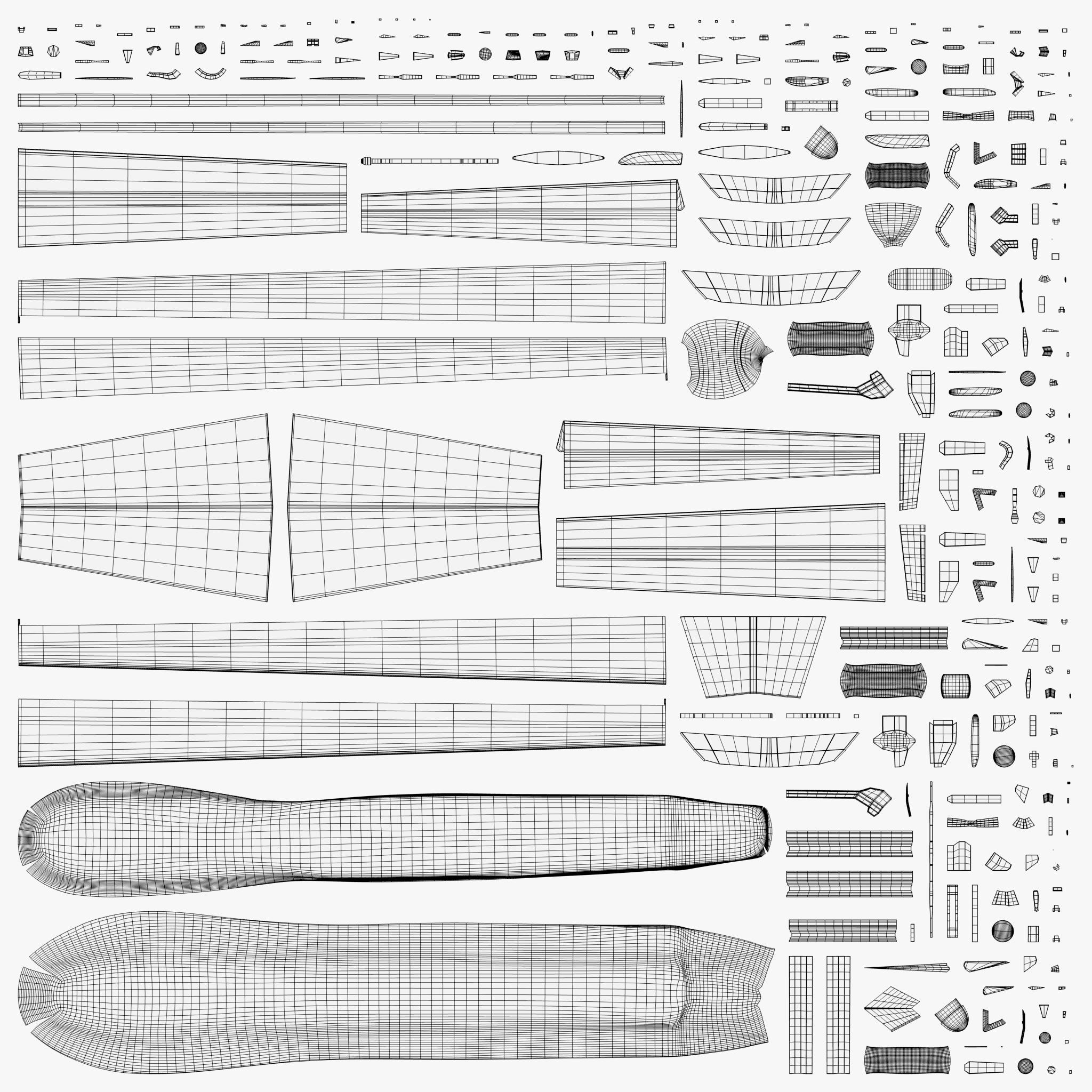 mq-9 reaper uav drones 3d model
