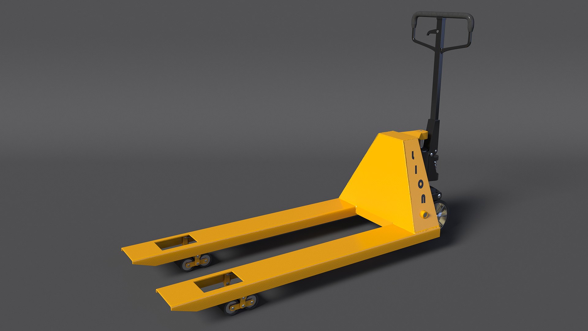 3D Industrial Standard Duty Pallet Jack Rigged - TurboSquid 2140997