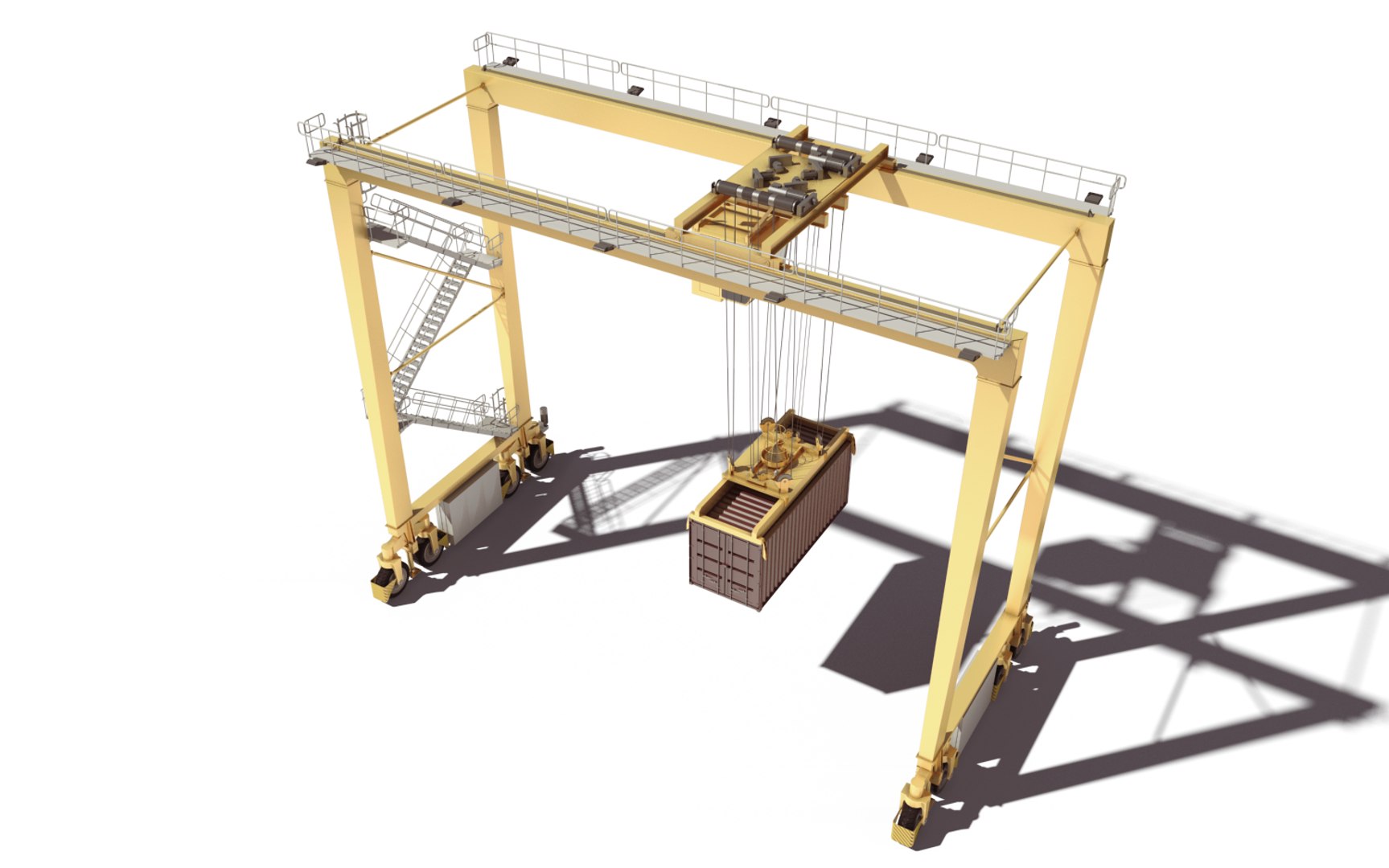 Rtg Crane 3d Model