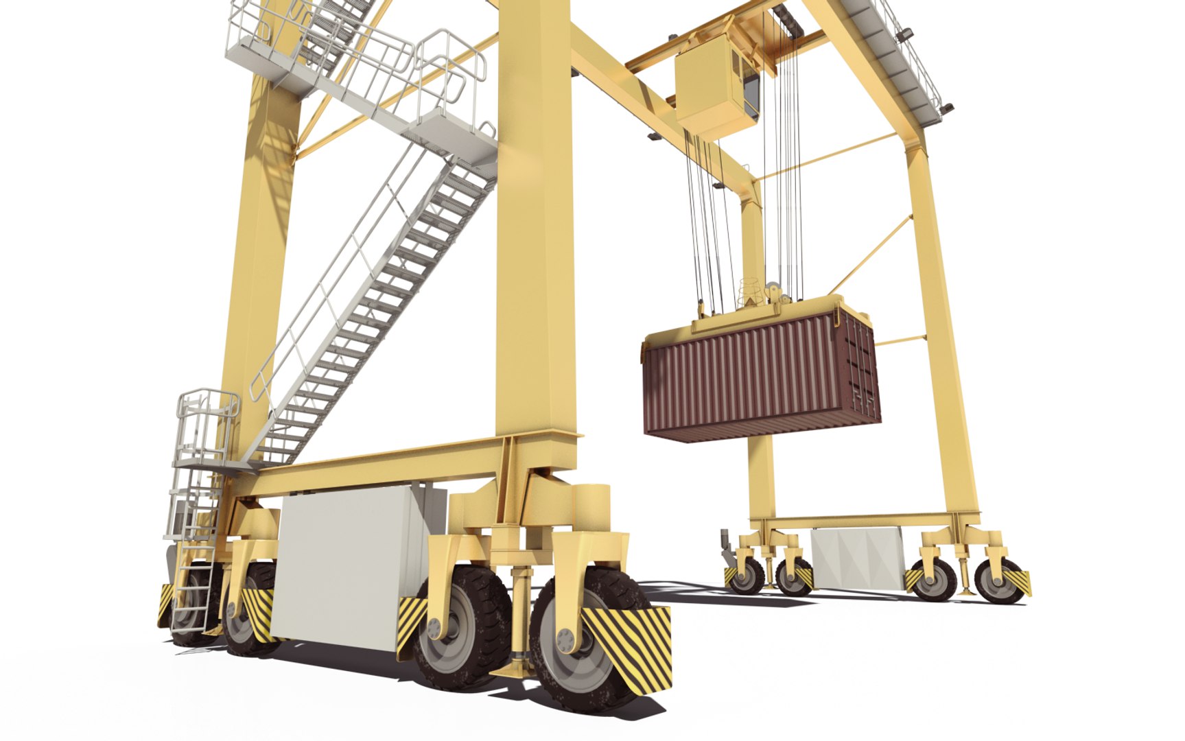 Rtg Crane 3d Model