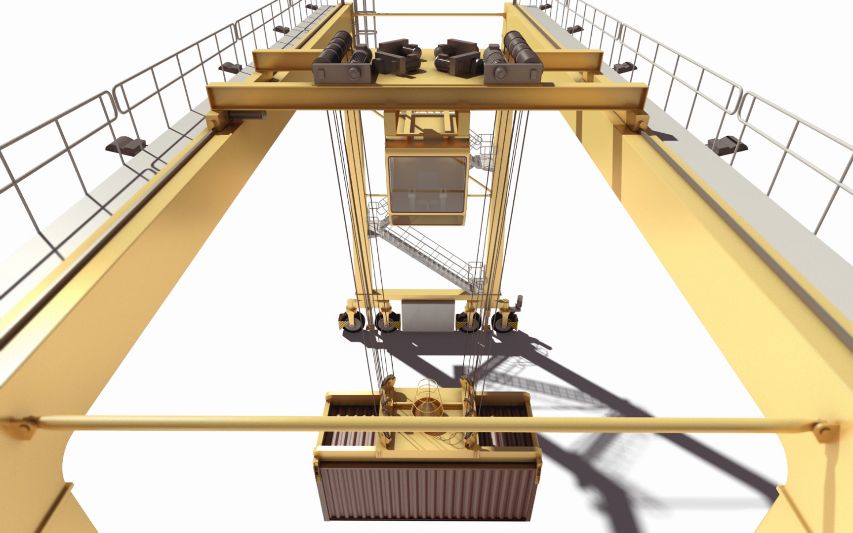 Rtg Crane 3d Model