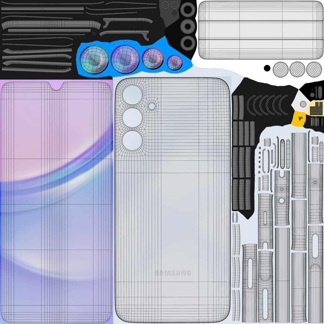 3D Samsung Galaxy A15 Light Blue model - TurboSquid 2176078