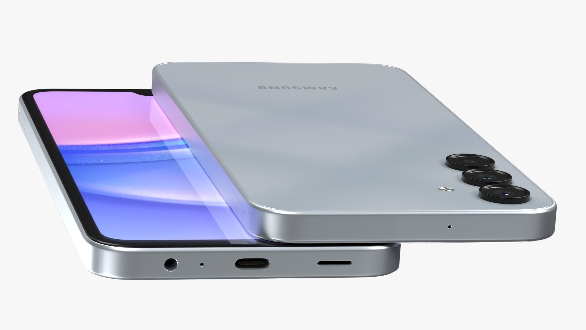 3D Samsung Galaxy A15 Light Blue Model - TurboSquid 2176078