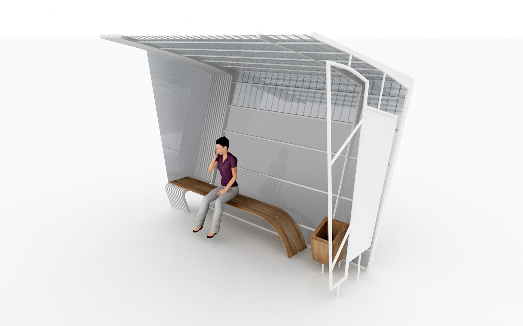 3D Model Bus Station - TurboSquid 1436355