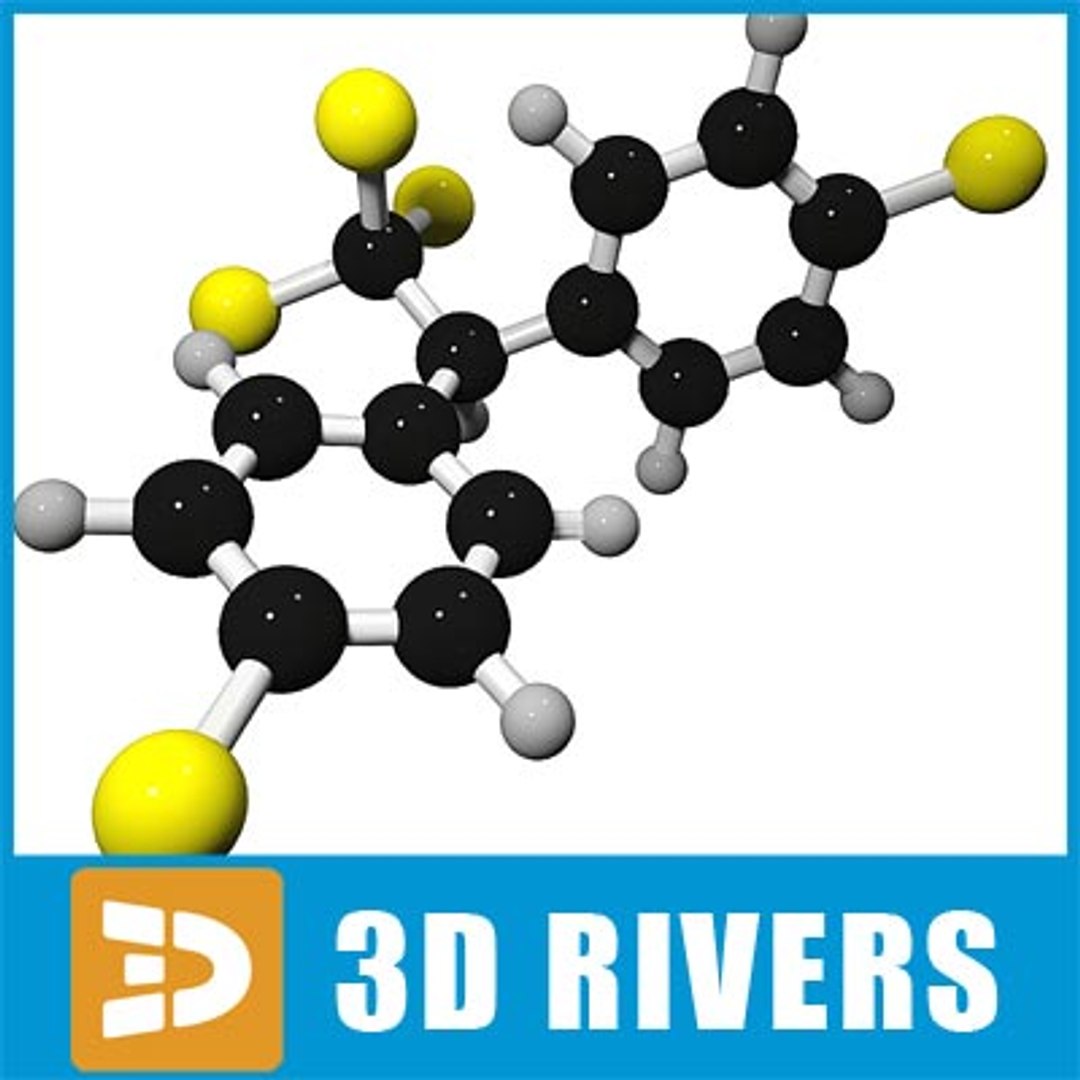 Ddt Molecule Structure 3ds