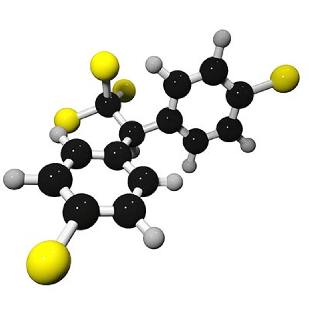 Ddt Molecule Structure 3ds