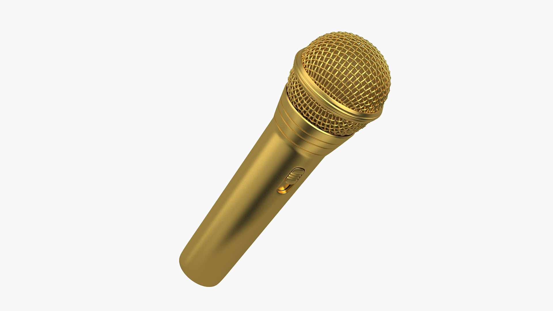 3D Microphone Gold - TurboSquid 2101367