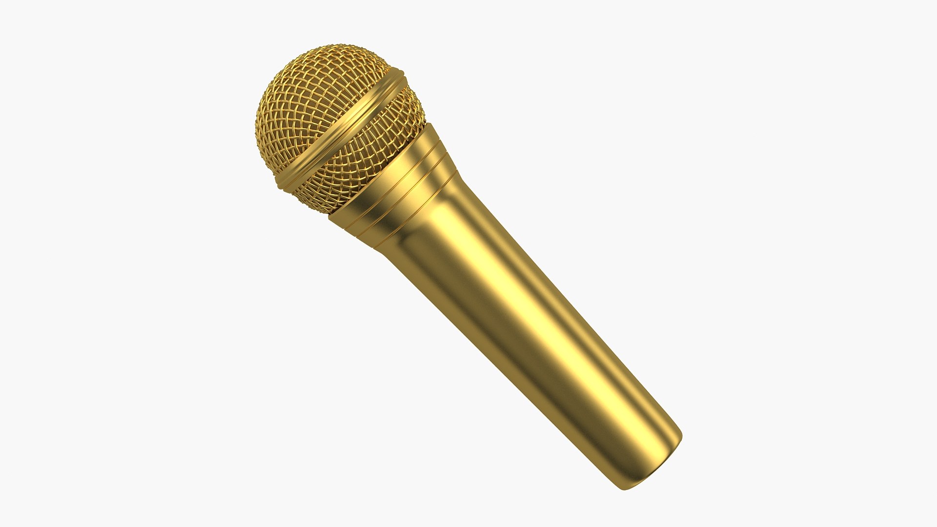 3D Microphone Gold - TurboSquid 2101367