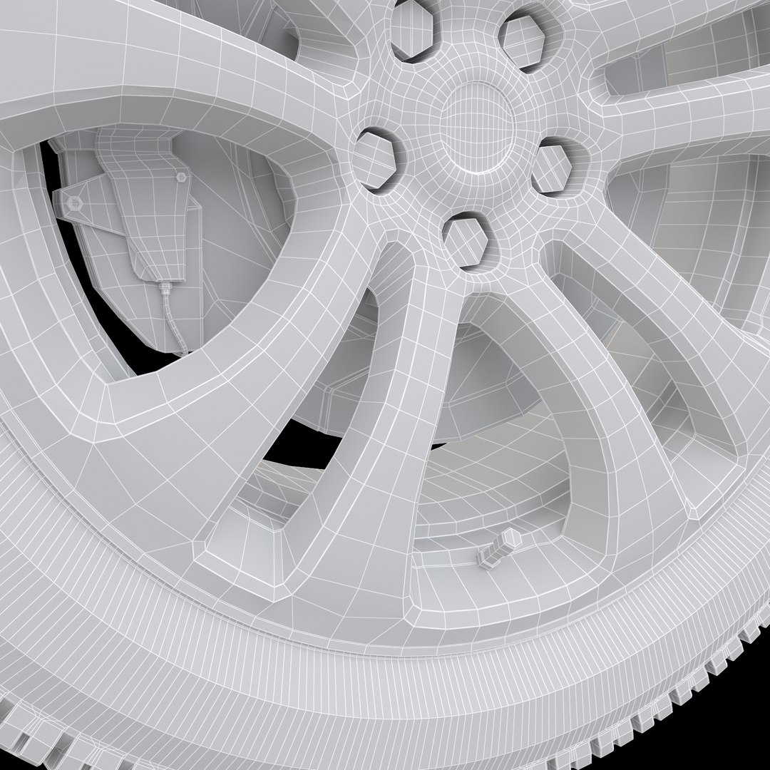 3D Car Wheel Alloy Disc - TurboSquid 1165264
