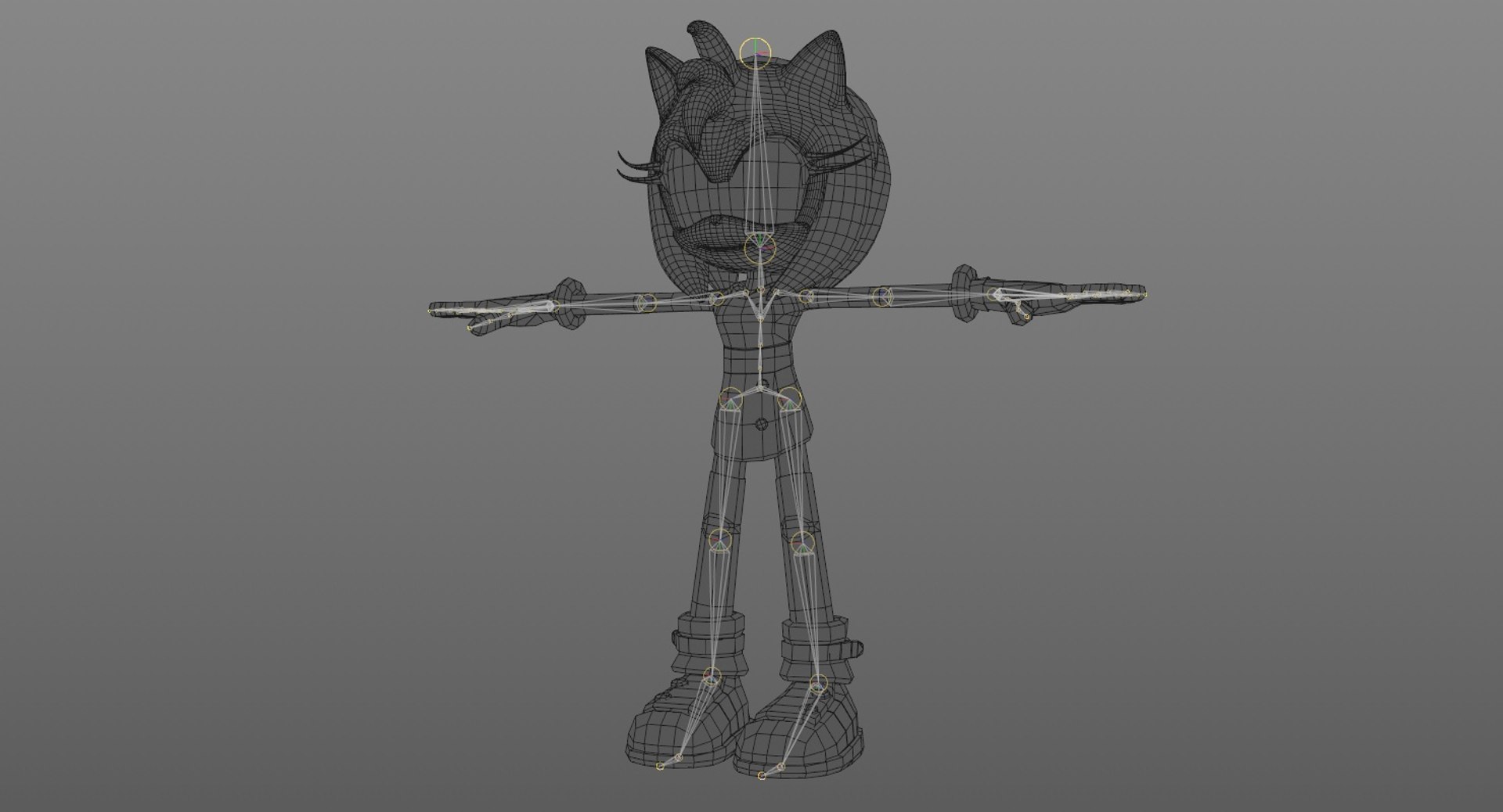 3d Model Amy Rose Rigged