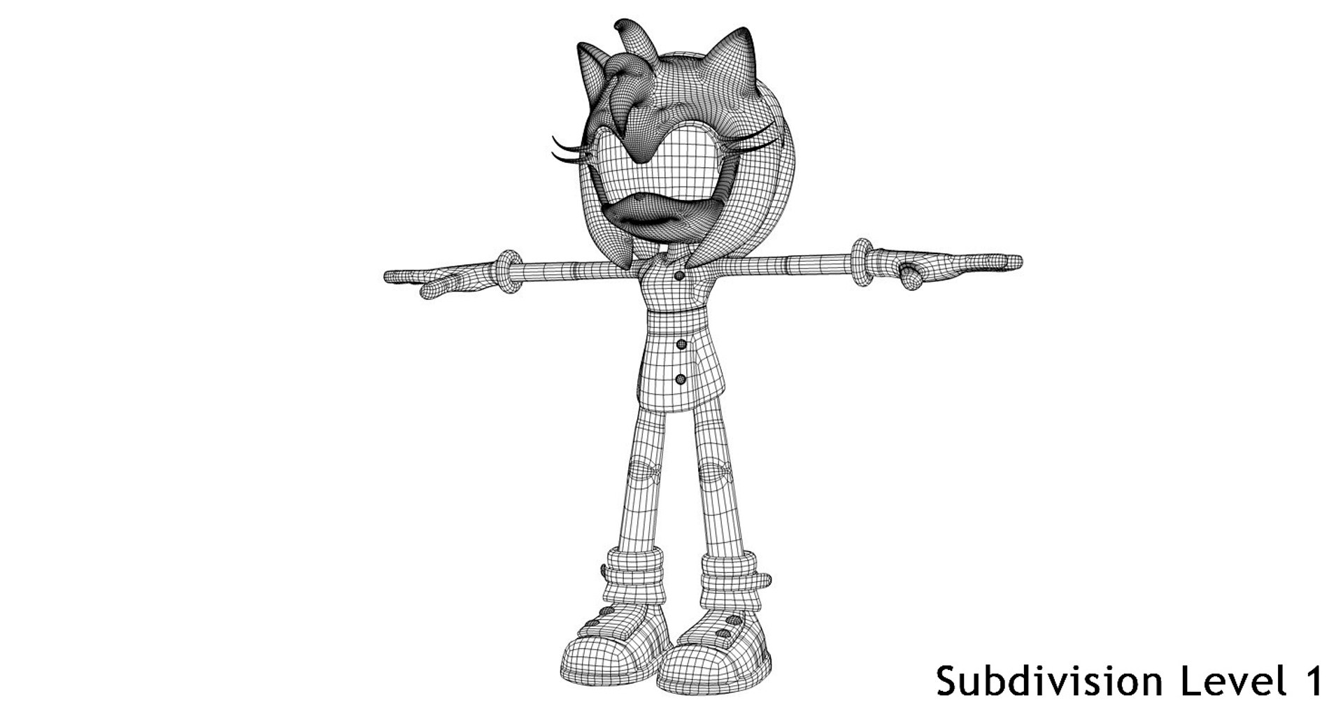 3d Model Amy Rose Rigged